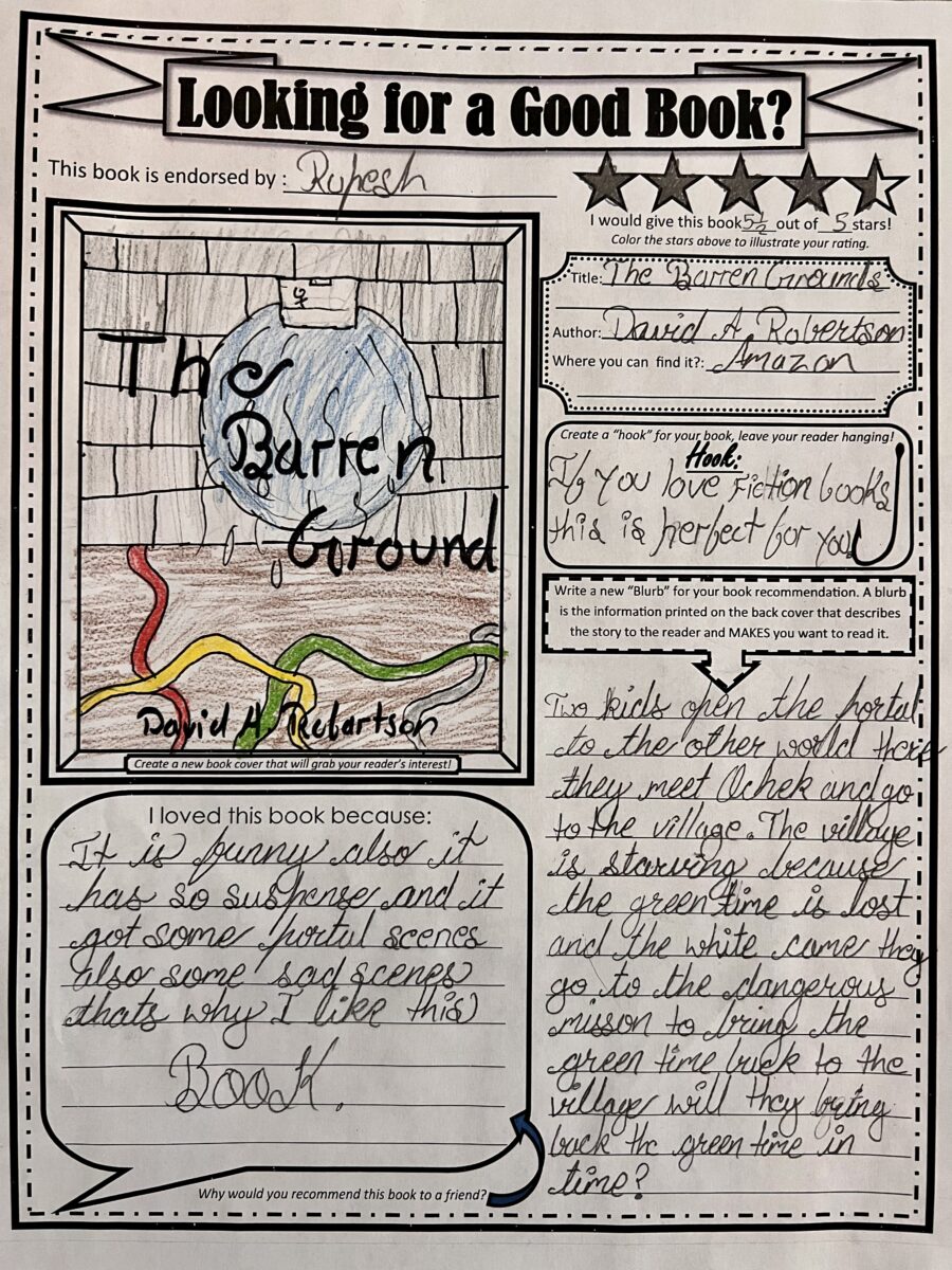 In-Depth Novel Study – Ms. H's Teaching Portfolio